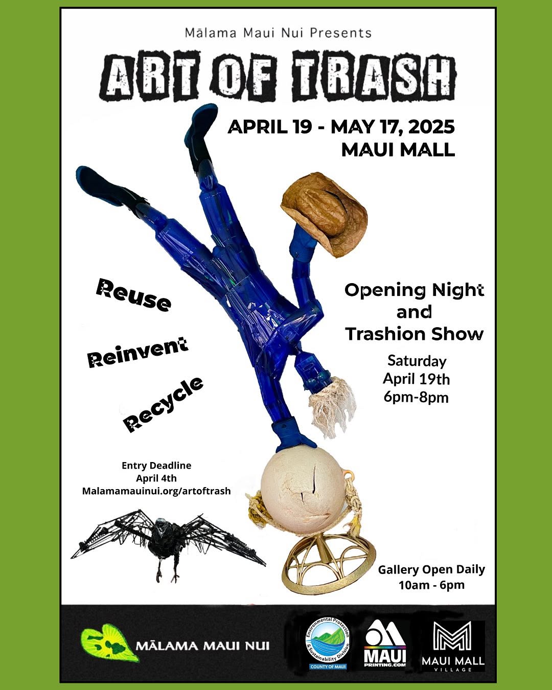 Art of Trash Exhibition | Maui Mall Village
